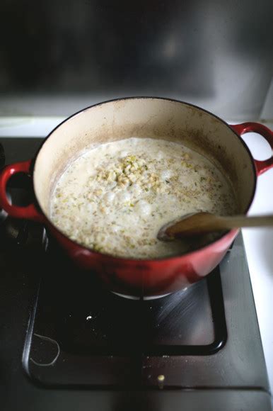 Clam Chowder Risotto W Celery Prosciutto Salt