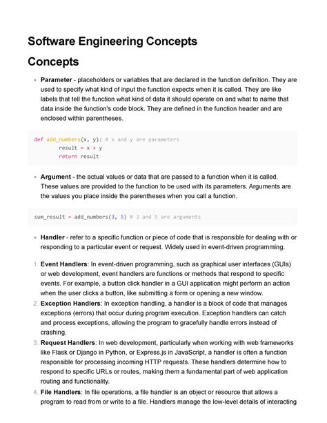 Software Engineering Concepts Software Engineering Concepts Concepts