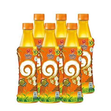 Ichitan อิชิตัน ชาเขียวพร้อมดื่ม รสจมูกข้าวญี่ปุ่น 280 มล แพ็ค 6 ขวด Lungmarket Thaipick