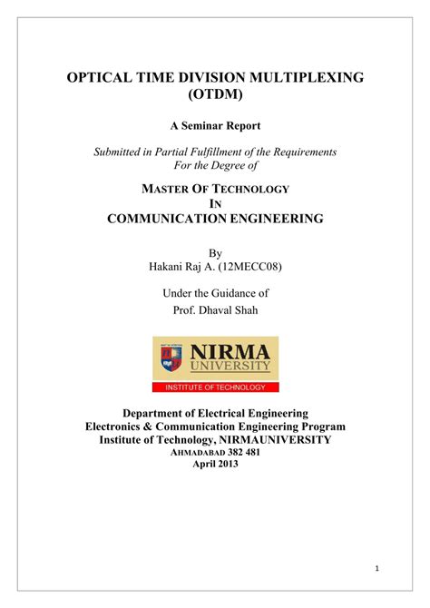 Pdf Optical Time Division Multiplexing Otdm