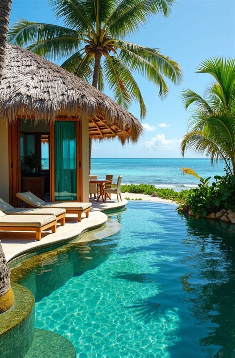 Caribbean House On The Beach With A Pool Caribbean Beach House
