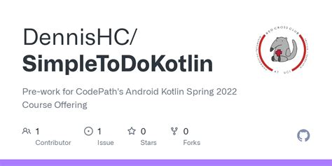 Github Dennishc Simpletodokotlin Pre Work For Codepath S Android Kotlin Spring Course