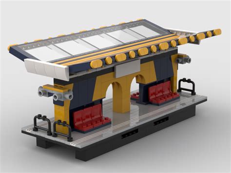 Lego Moc Train Stop By Przemoe Rebrickable Build With Lego