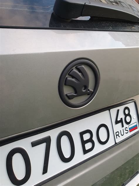Значки Шкода в чёрный — Skoda Kodiaq, 1,4 л, 2018 года | тюнинг | DRIVE2