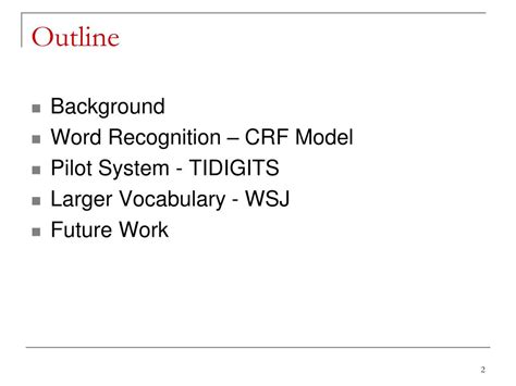 Ppt Word Recognition With Conditional Random Fields Powerpoint