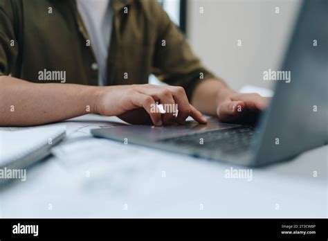 Engineering Department With Work Design Structure Building Or House Using Blueprint Computer At