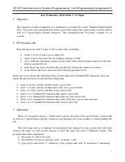 Lab Cp Pdf Cp Introduction To System Programming Lab