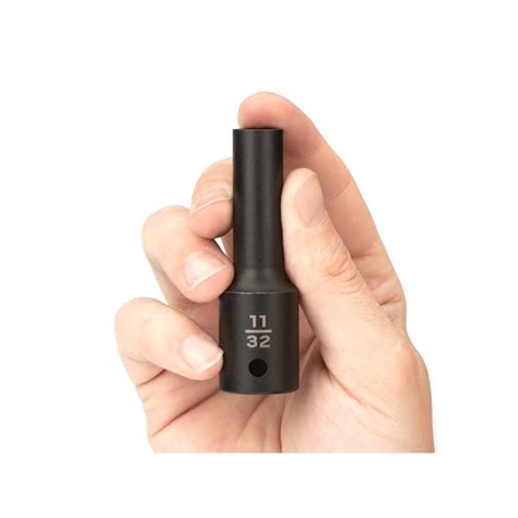 Tekton Standard Sae 1 2 In Drive 11 32 In 6 Point Impact Socket