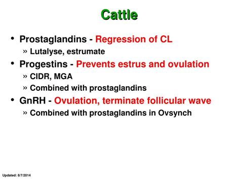 Ppt Estrous Synchronization Ovulation Induction And Ovsynch Powerpoint Presentation Id2993413