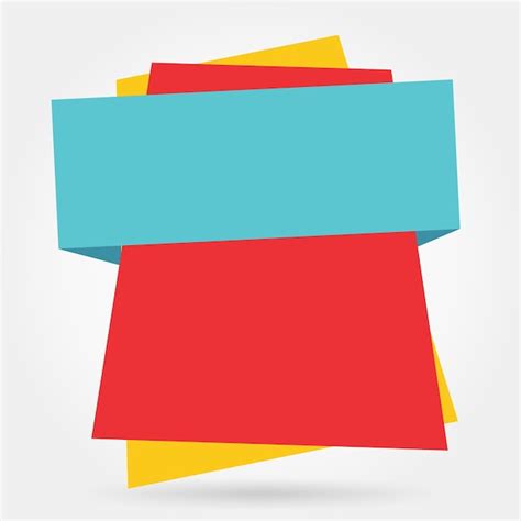 Premium Vector Ribbon Label Banner Red Design Template