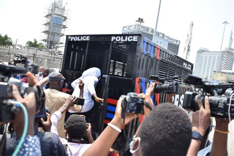 Endsars More Protesters Storm Lekki Tollgate Photos