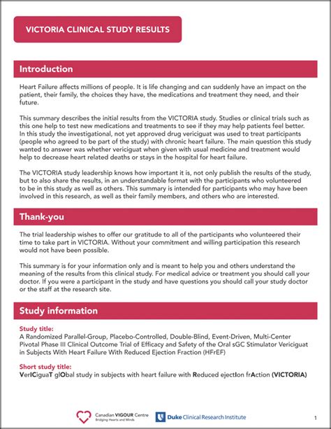 Lay Summary Canadian Vigour Centre