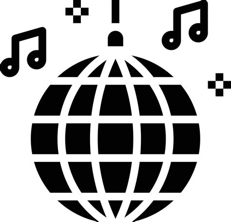 Disco Ball Party Dance Music Solid Icon 14244365 Vector Art At Vecteezy