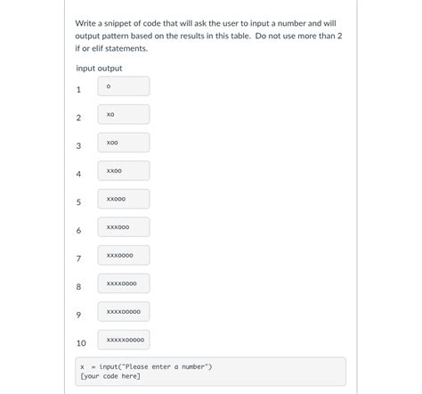 Solved Write A Snippet Of Code That Will Ask The User To Chegg
