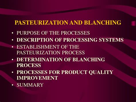 Ppt Pasteurization And Blanching Powerpoint Presentation Free