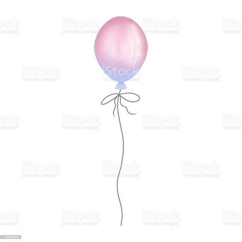 Watercolor Colorful Balloon Clipartpastel Pink And Blue Balloon
