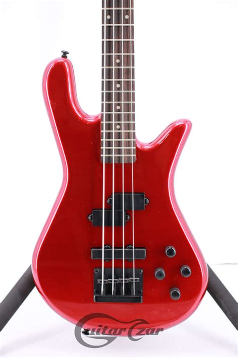 Spector Performer 4 String Bass Metallic Red Black Hardware Reverb