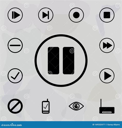 Pause Sign Icon Web Icons Universal Set For Web And Mobile Stock