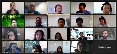 Health Cluster Coordination Virtual Exercise Searo Region