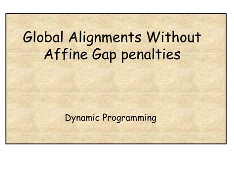 Ppt Dot Matrices Global Alignments Local Alignment Powerpoint