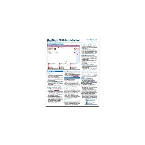 Microsoft Onenote 2016 Introduction Quick Reference Ubuy India