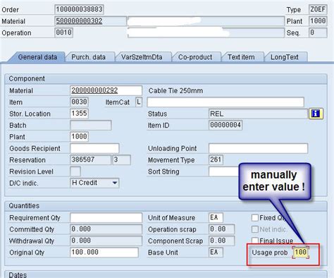 Alternative Materials In Bom And Production Order Sap Community