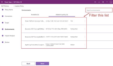 CoE Starter Kit BUG Improve DLP Editor V Exclude Certain Environments Experience Issue