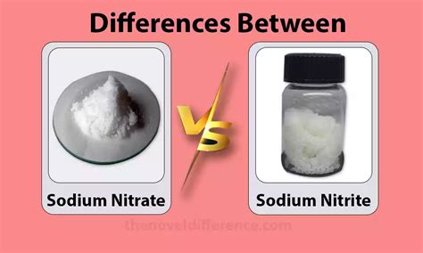 Difference Between Sodium Nitrate And Sodium Nitrite The Novel Difference