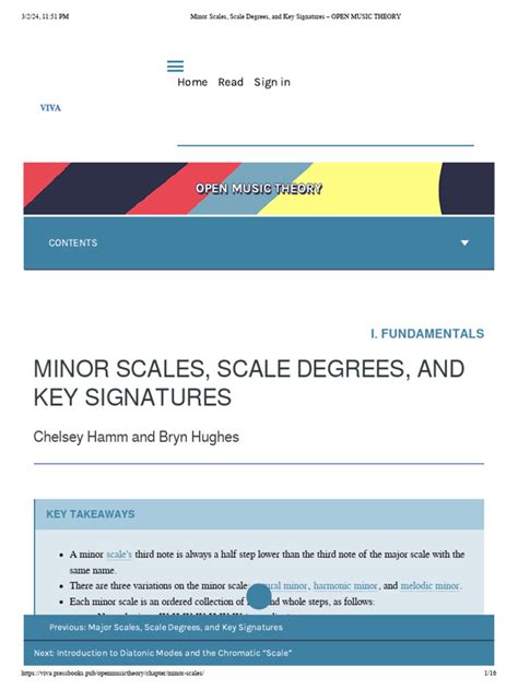 Minor Scales Scale Degrees And Key Signatures Open Music Theory Pdf Scale Music