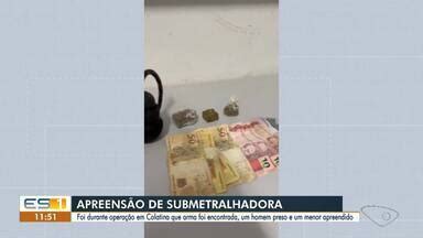 Gazeta Meio Dia edição regional Apreensão de submetralhadora durante