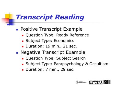 Ppt Reflections Of Reference Practice Analyzing Virtual Reference Transcripts Powerpoint