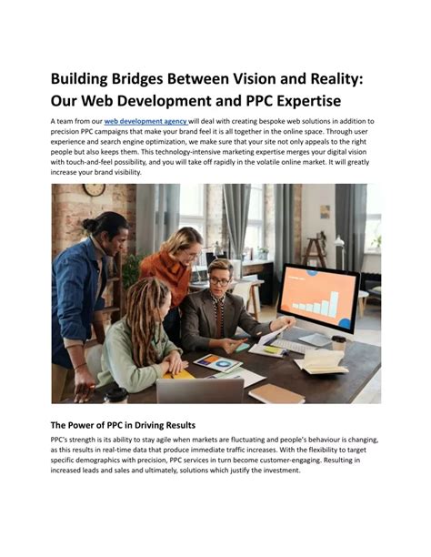 PPT Building Bridges Between Vision And Reality Our Web Development