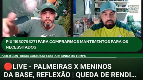 LIVE PALMEIRAS X MENINOS DA BASE REFLEXÃO QUEDA DE RENDIMENTO DO