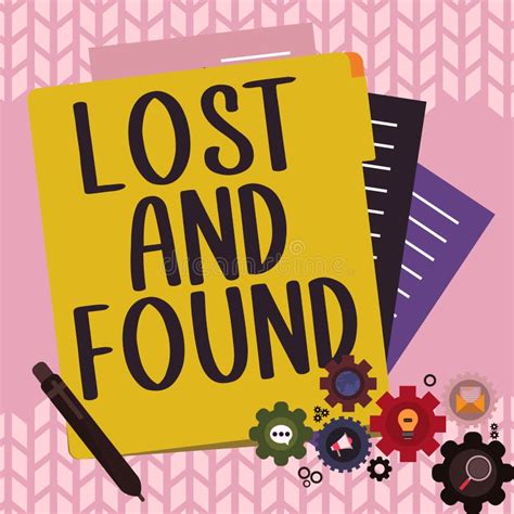 Conceptual Caption Lost And Found Business Showcase Place Where You