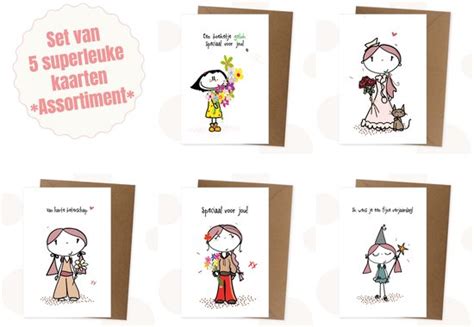 Kaartenset Stuks Grote Kaarten Assortiment Wenskaarten Planet Puk Bol Com