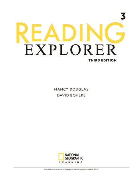 Reading Explorer 3 Third Edition Pdfcoffeecom
