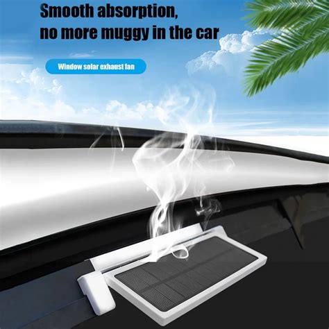공기 순환 선풍기 태양열 충전 자동 환기 24v 배기 라디에이터 차량 트럭 Suv용 자동 티몬