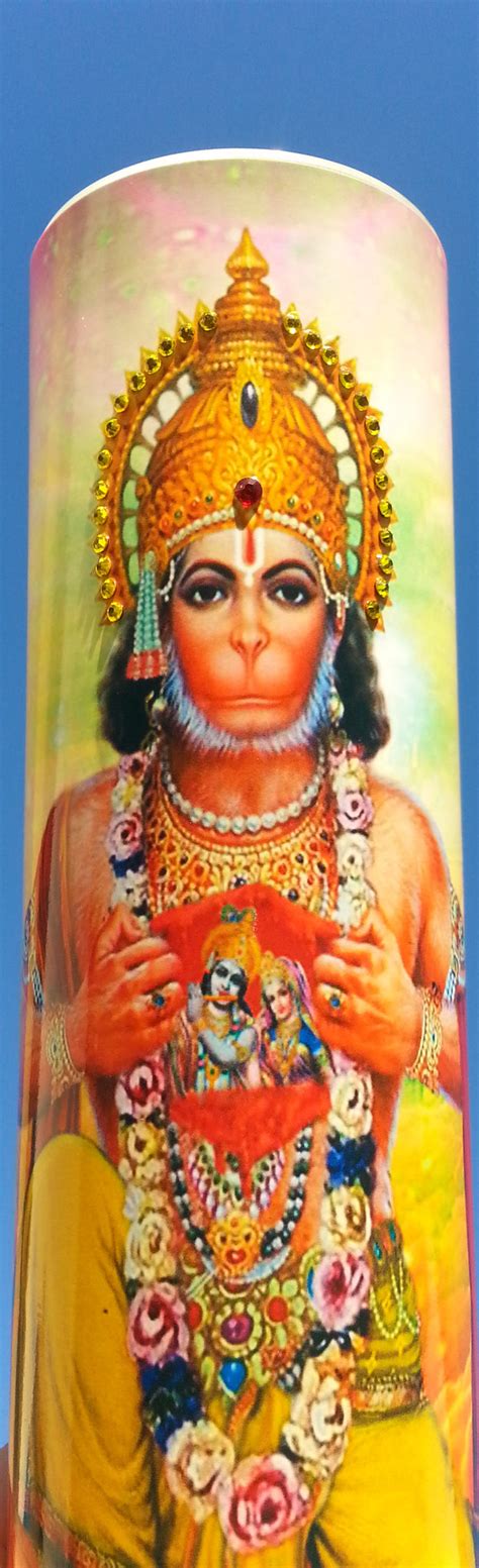 Powerful Hanuman Healing Protection Mantra Meditation Candle With Swar
