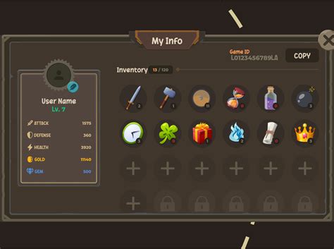 Game Ui Kit Stone Age Uiux Design 14 Images Behance