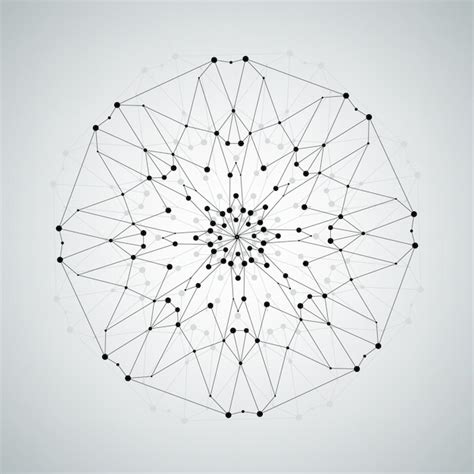 Premium Vector Wireframe Mesh Polygonal Element Abstract Technology