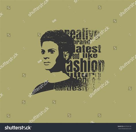 Face Half Turn View Elegant Silhouette Stock Vector Royalty Free