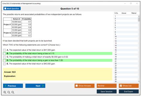 Updated Cima Ba2 Exam Prep Practice Test Engine And Pdf