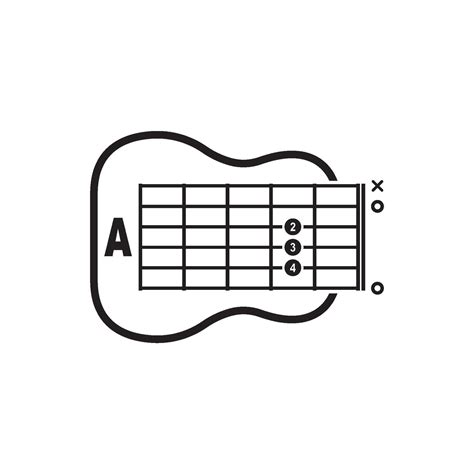 A Guitar Chord Icon Basic Guitar Chord Vector Illustration Symbol Design 41309462 Vector Art At