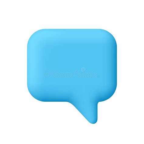 Blue Speech Bubble Message Comment And Chat Social Network Dialogue Conversation And