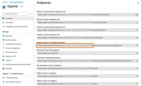 Azure Setup Openid Authentication