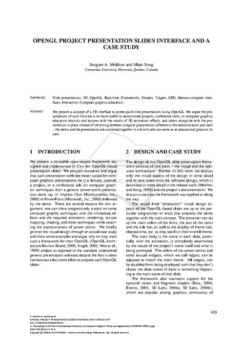 18206 Summary Clint Side Script Opengl Project Presentation Slides