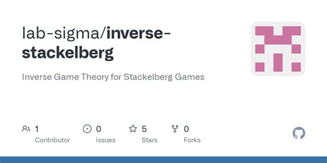 Github Lab Sigmainverse Stackelberg Inverse Game Theory For Stackelberg Games