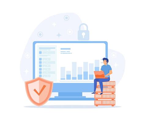 Premium Vector Database Security Phishing Hacker Attack Concept Hackers Stealing Personal Data