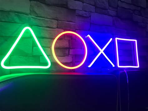 Playstation Led Neon Sign Custom Neon Light Flex Led Neon Etsy