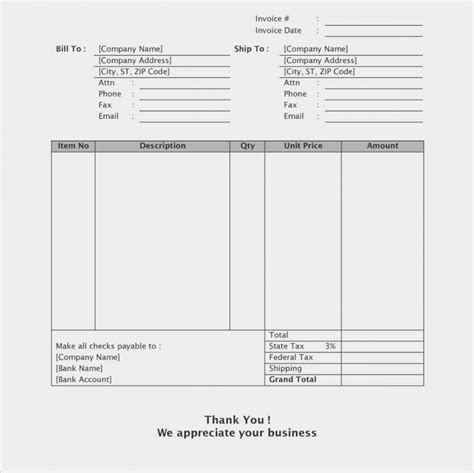Invoice Template For Libreoffice